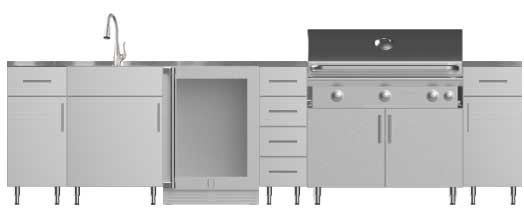 Stainless Steel Cabinets - Outdoor Kitchens | Stainless Supply